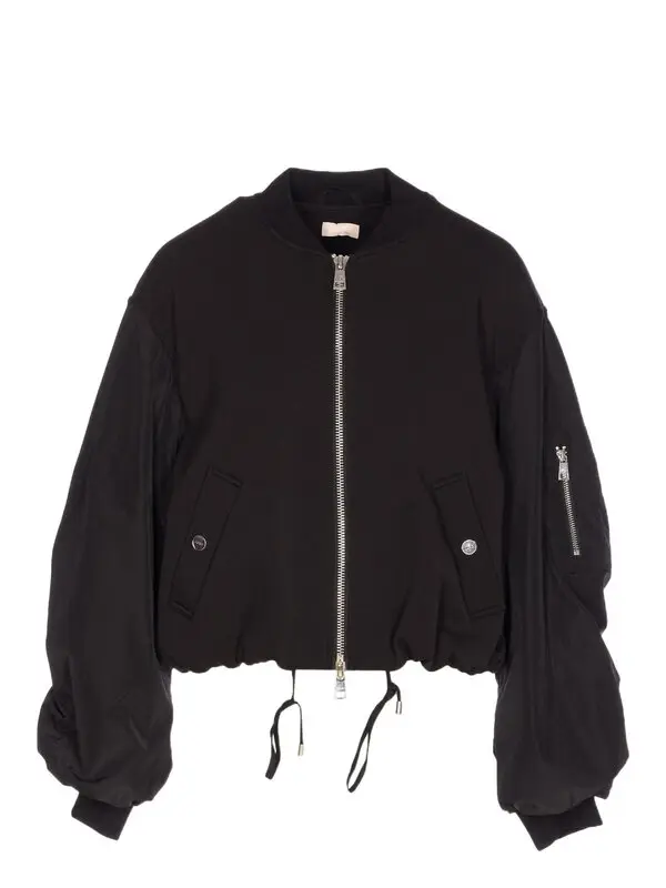 Liu Jo Zipped Jacket With Drawstring Hem - Black
