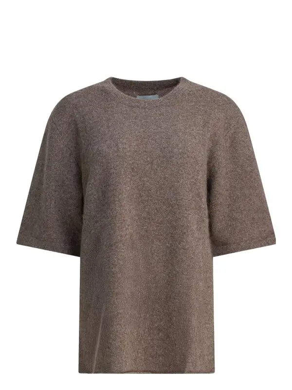 Loulou De Saison Raven Wool Blend Crewneck Sweater - Gray