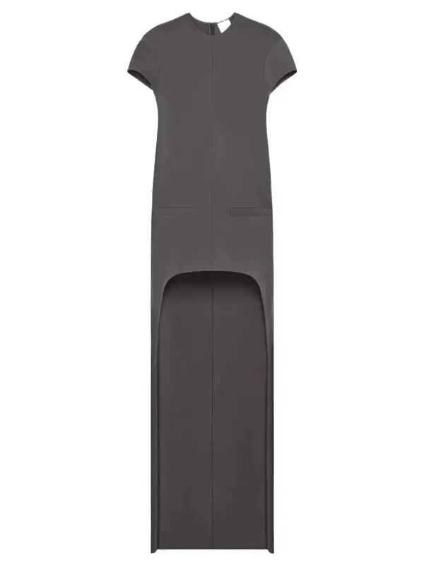 COURREGES Rounded Hem Maxi Dress - Carbon Black