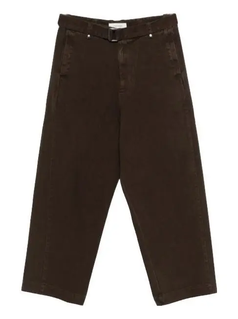 ENTIRE STUDIOS Belted Wide-leg Pants - Black
