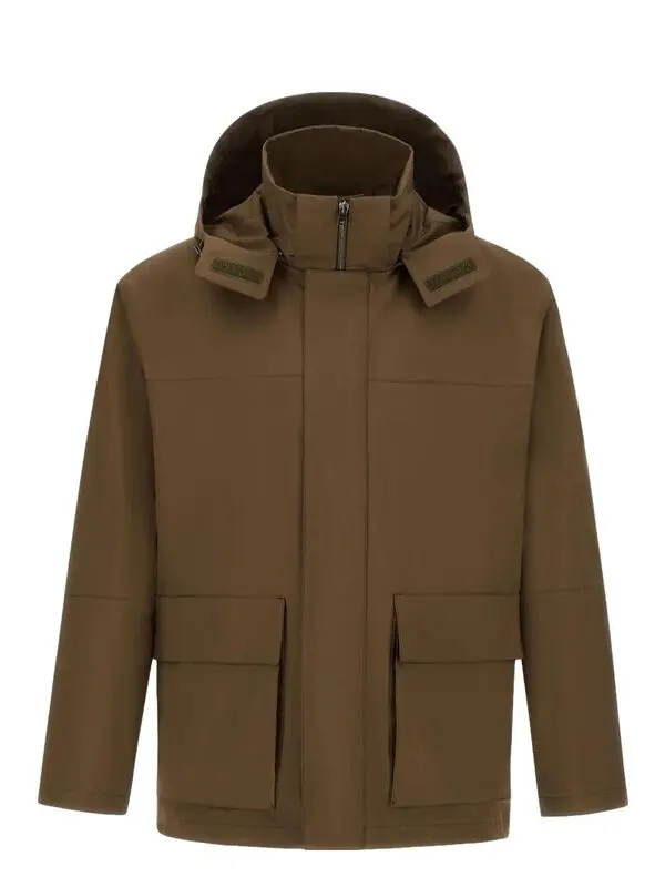 Herno Hooded Long Sleeve Casual Jacket - Green