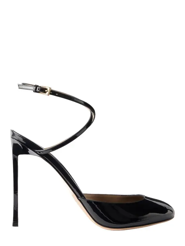 TOM FORD Patent Leather Ankle-strap Pumps - Black