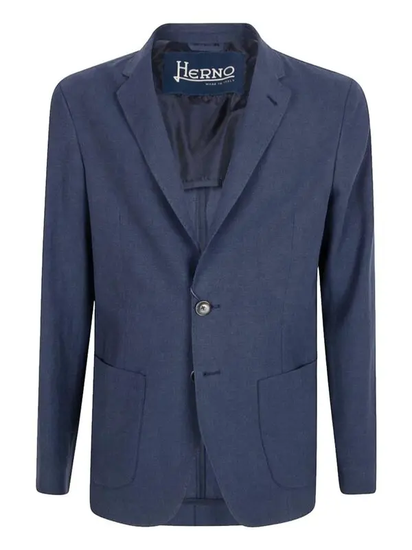 Herno Long-sleeved Suit Jacket - Blue