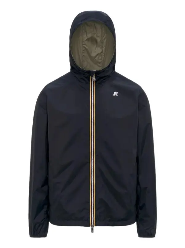 K-WAY Packable Hooded Jacket - Black