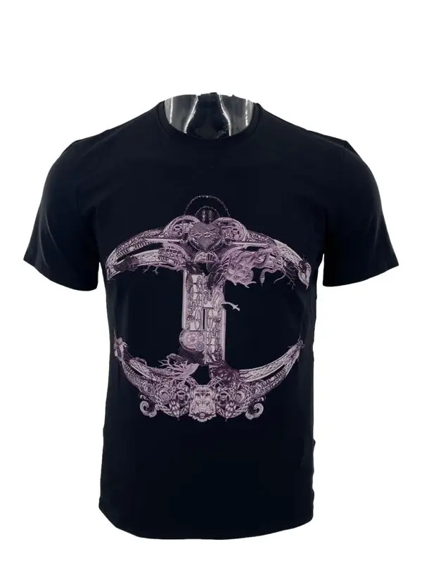 Just Cavalli Pattern Printed Short-sleeved T-shirt - Black