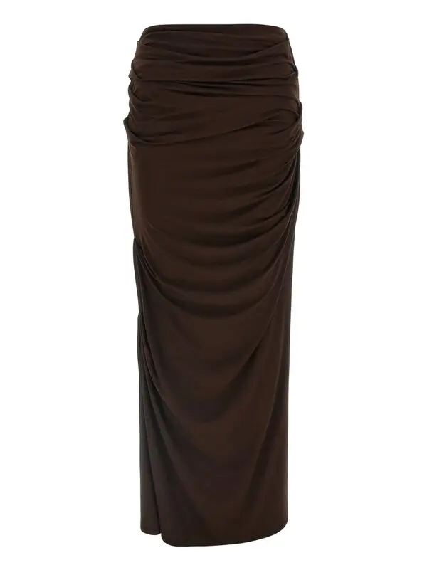 ENTIRE STUDIOS Drape Maxi Skirt - Black