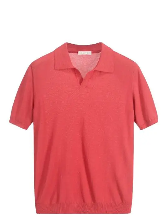 ROBERTO COLLINA Short-sleeved Polo Shirt - Red
