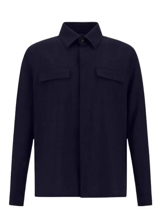 Herno Boxy Pocket Jacket - Navy Blue