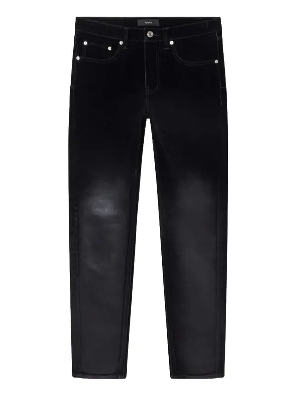 PURPLE BRAND Flock Dipped Jeans - Black