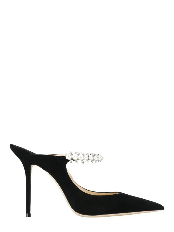 JIMMY CHOO Bing 100mm Pointed Mules - Black