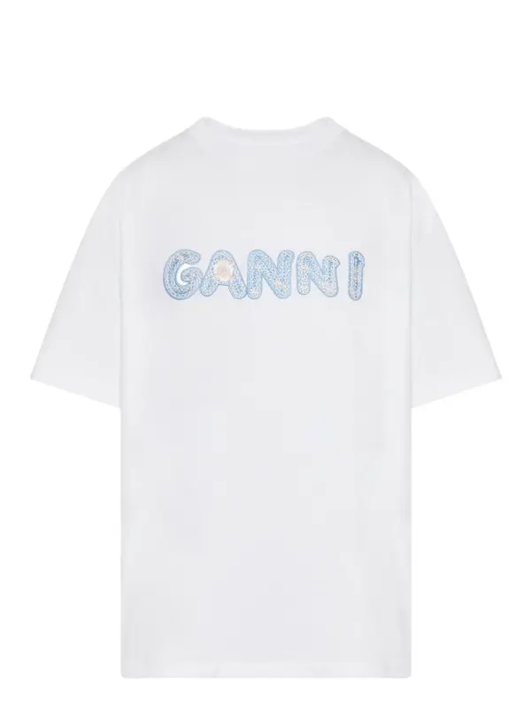 GANNI Crewneck T-shirt - White