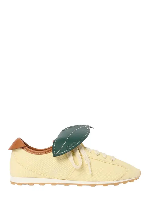 Jacquemus The Tennis Sneakers" With Leaf Detail - Light Yellow