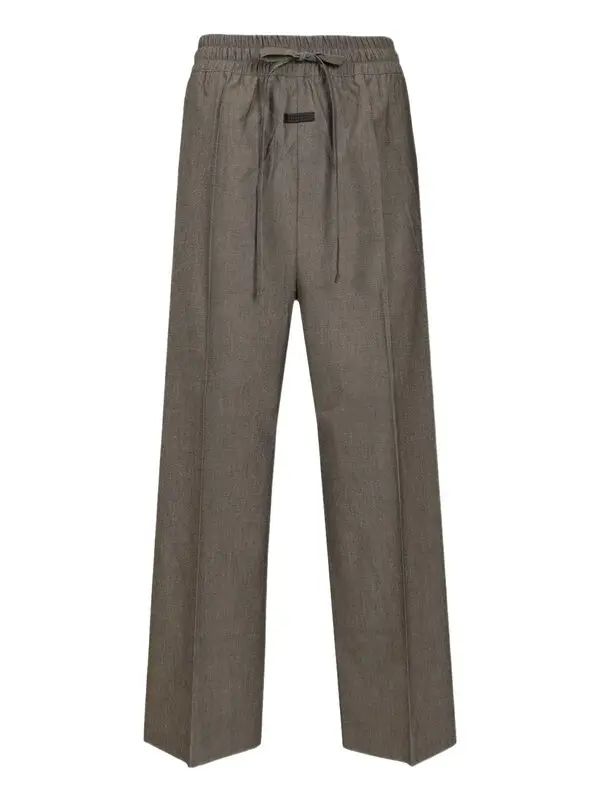 Fear Of God Wide-leg Drawstring Pants - Grey