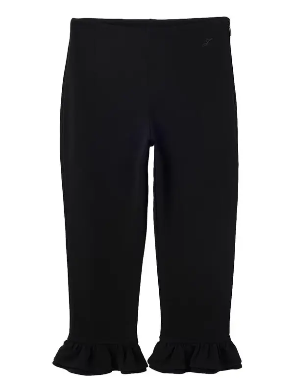 Jacquemus Playa Ruffled Shorts - Black