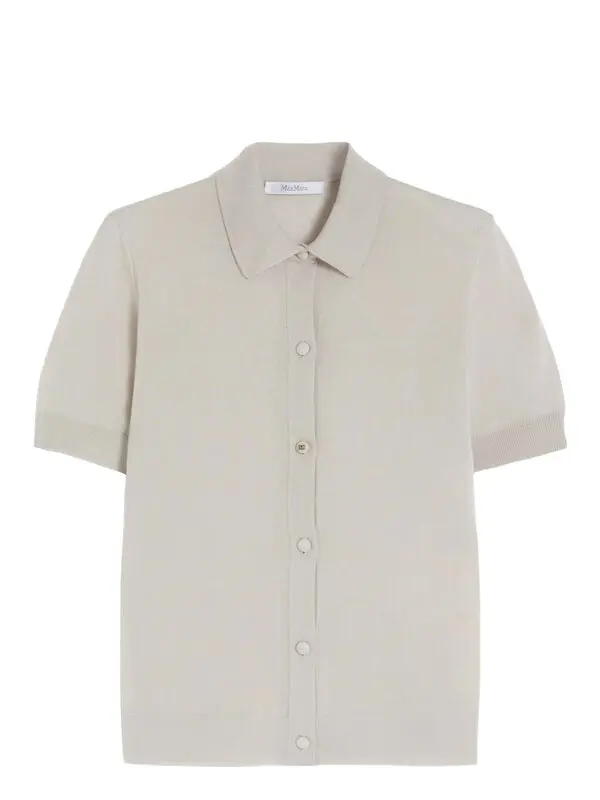 Max Mara Slim-fit Fine Wool Cardigan - Beige