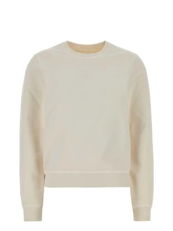 MAISON MARGIELA Logo Crewneck Sweatshirt - White