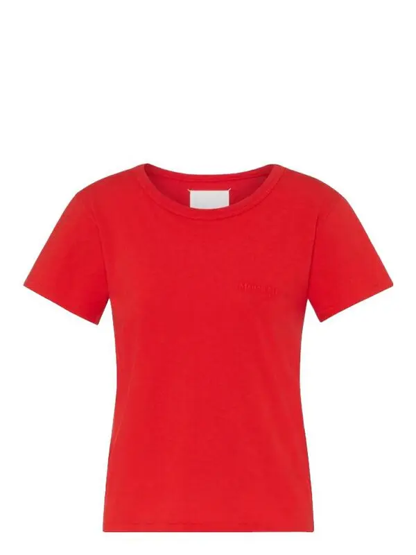 MAISON MARGIELA Logo Crewneck T-shirt - Red