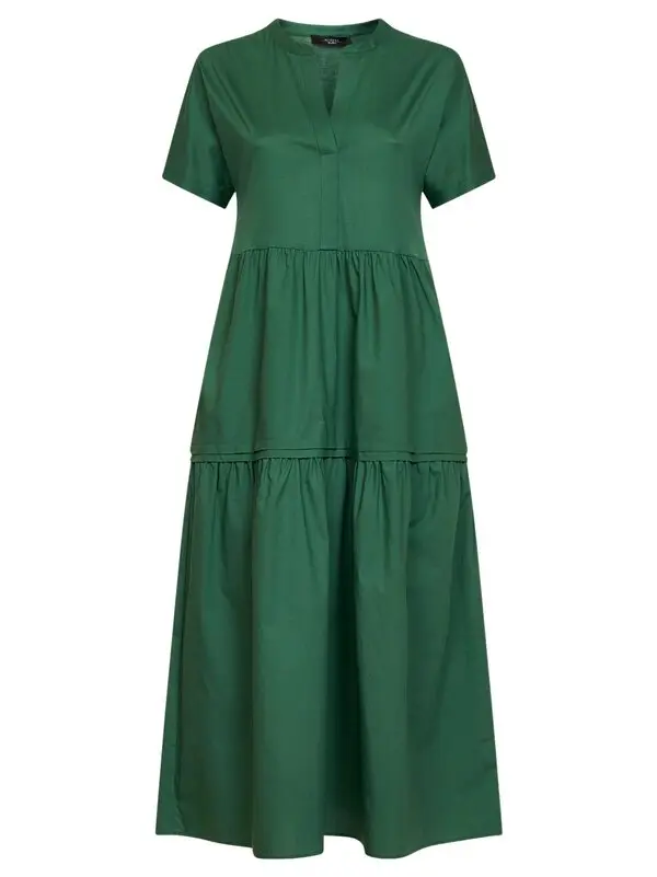 Max Mara Short Sleeve Midi Dress - Green