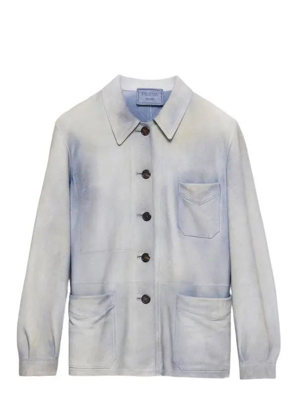 Prada Button-up Caban Jacket - Gray