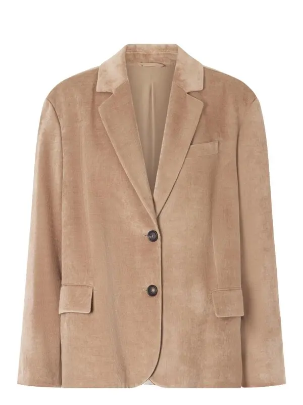 Brunello Cucinelli Single Breasted Jacket - Light Brown