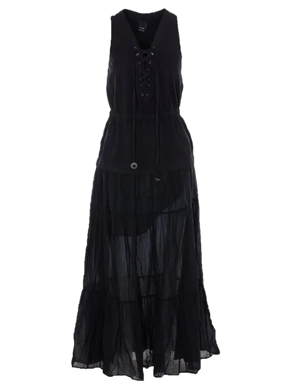 Pinko Casarsa Lace-up Tiered Dress - No