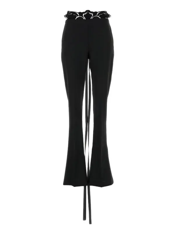 Blumarine Lace-paneled Trousers - Black
