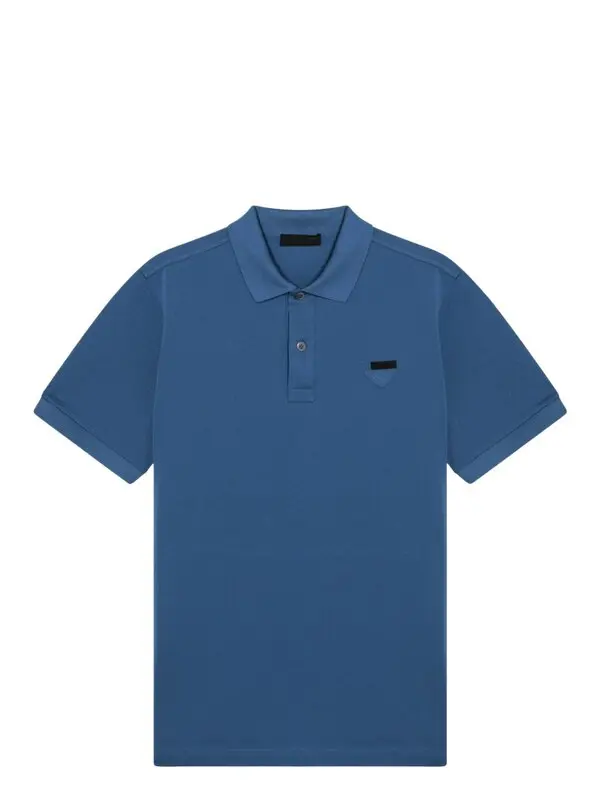 Prada Short-sleeved Polo Shirt - Light Blue