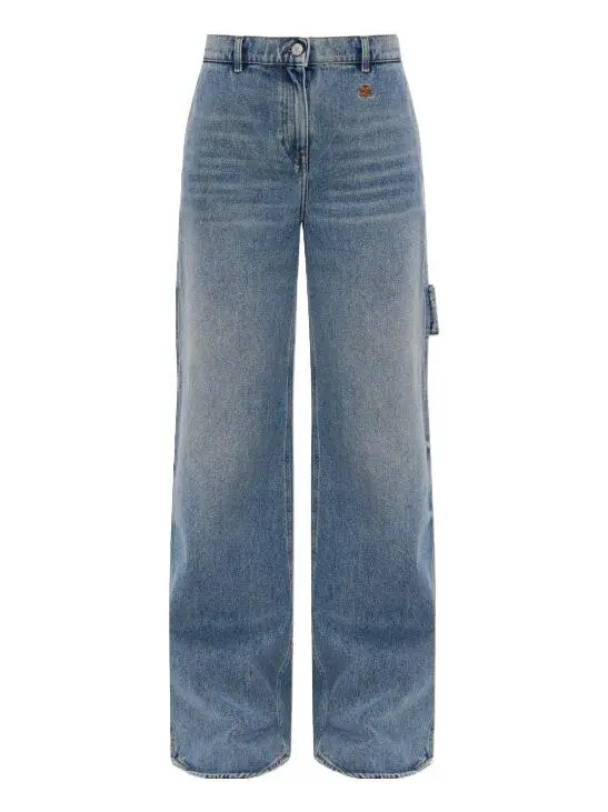 COURREGES Belt Loop Jeans - Blue