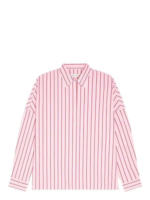 Dries Van Noten Oversized Striped Shirt - Pink