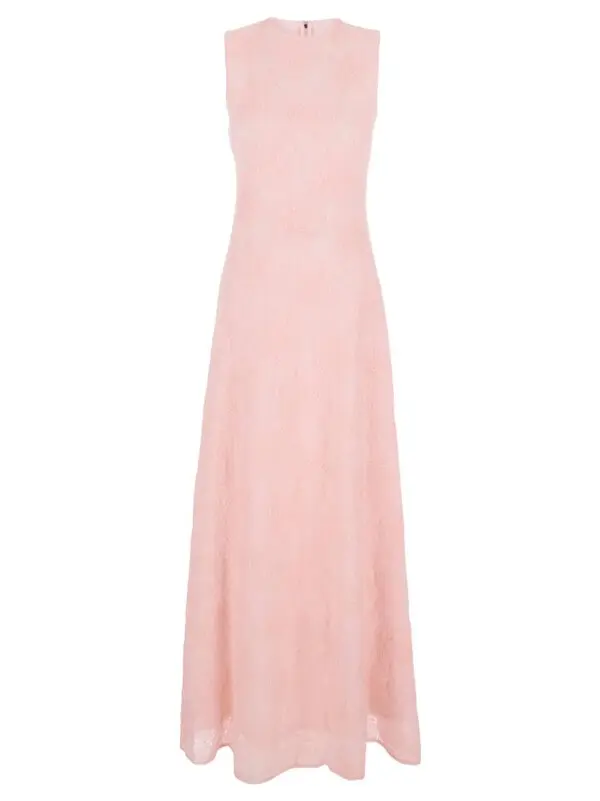 ROTATE BY BIRGER CHRISTENSEN Floral Embroidered Maxi Dress - Pink