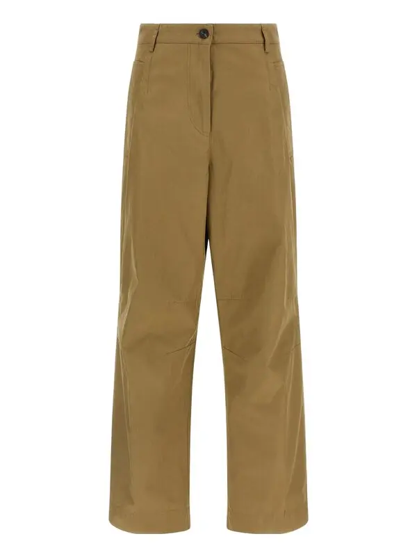 Dries Van Noten Straight Leg Pants - Beige
