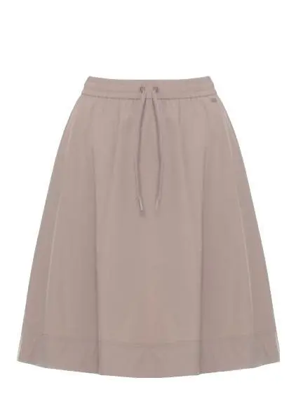 Herno Drawstring A-line Skirt - Dove-grey