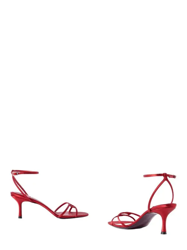 JIMMY CHOO Satin Sandals - Red