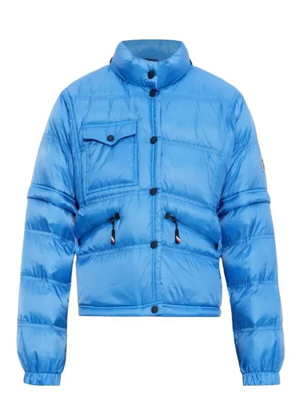 Moncler Day Dynamic Drawstring Hem Puffer Jacket - Blue