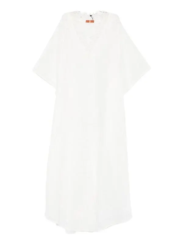 Ermanno Scervino V-neck Kaftan - White
