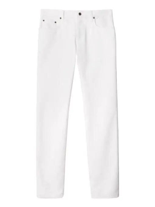 Burberry Slim Fit Jeans - Chalk White