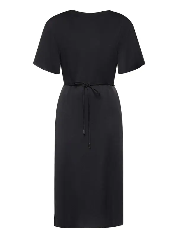 Herno Short-sleeve Tie-waist Dress - Black
