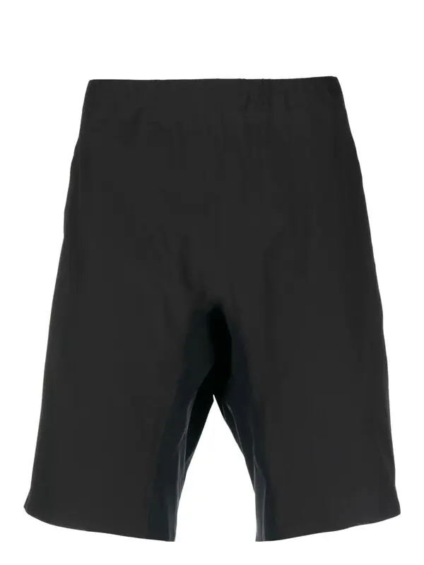 Veilance Elastic Waistband Shorts With Slanted Pockets - Black