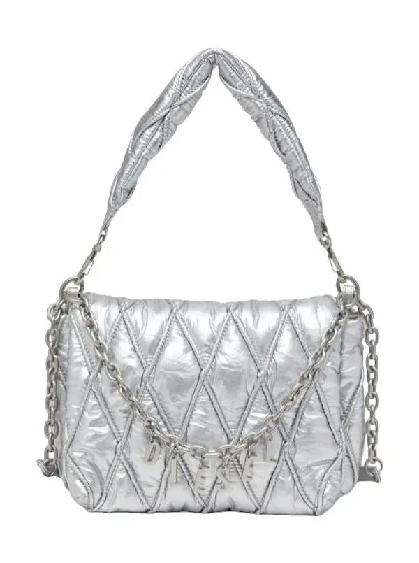 DIESEL® Charm-d Shoulder Bag - Silver