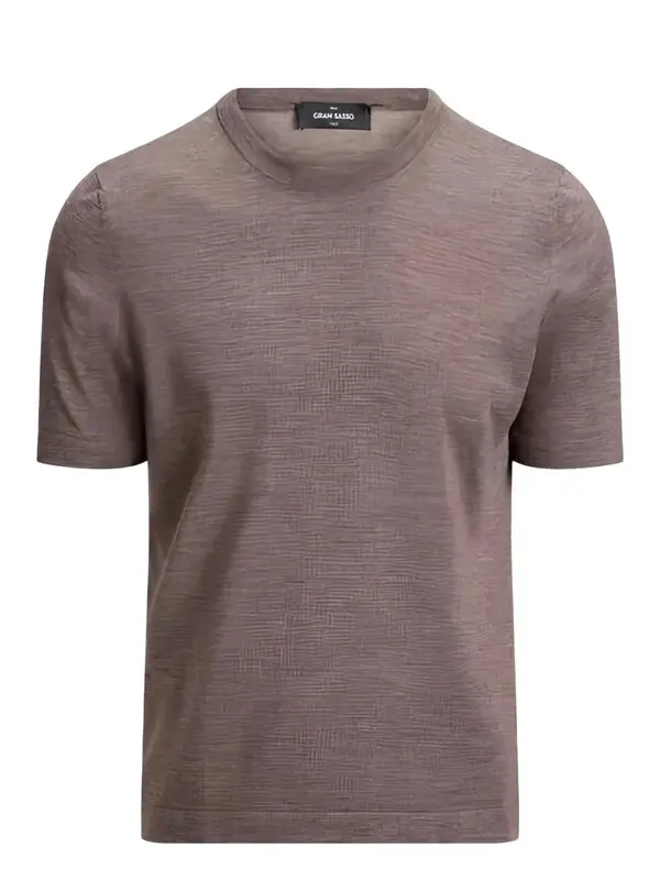 GRAN SASSO Short-sleeve Wool T-shirt - Gray