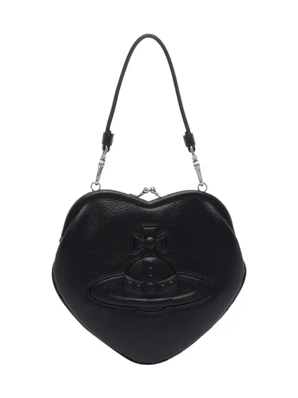 VIVIENNE WESTWOOD Heart Shoulder Bag - Black