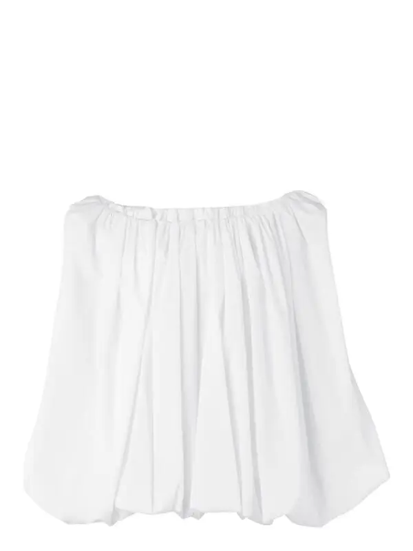 Jacquemus Draped Off-shoulder Top - White