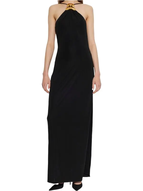 Cult Gaia Vaela Halterneck Maxi Dress - Black