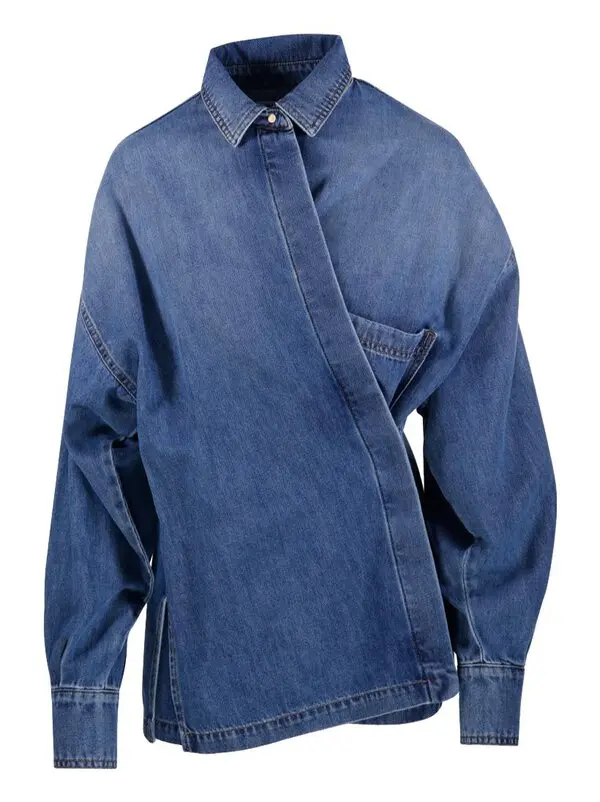 DARKPARK Pocket Denim Shirt - Blue