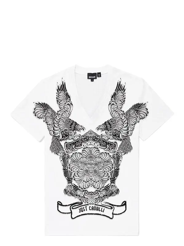 Just Cavalli Printed T-shirt - White