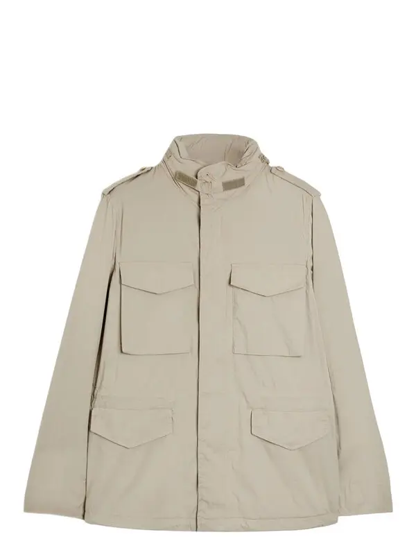 Aspesi Pocket Military Jacket With Detachable Hood - Nude