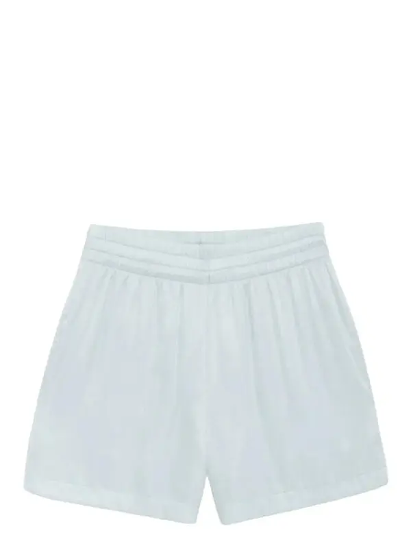 ANINE BING Kam Elasticated Waistband Shorts - White