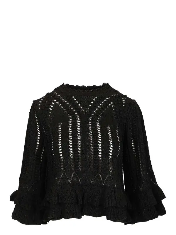 Isabel Marant Étoile Norma Ruffled Sweater - Black