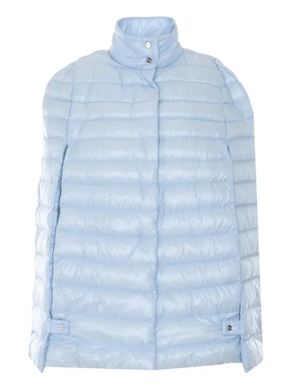 Herno Quilted High-neck Coat - Blue