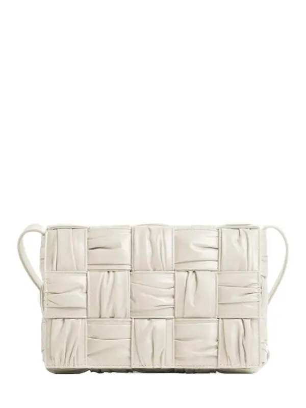 Bottega Veneta Logo Box Shoulder Bag - White